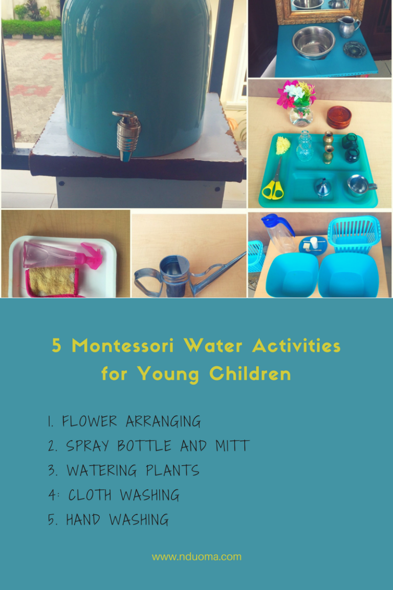 5 Montessori Water Activities for Young Children - Nduoma